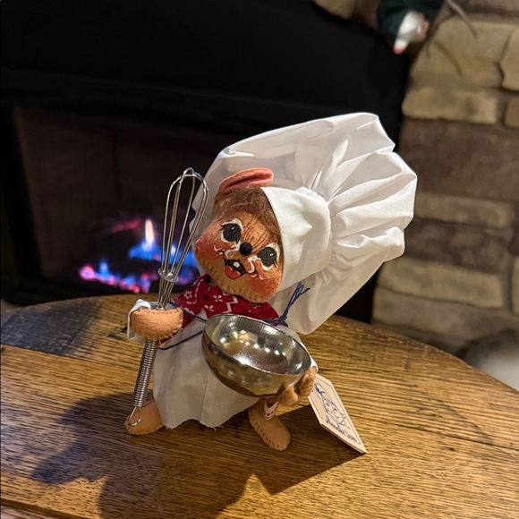 Kitchen | Vintage Chef Mouse Annalee 1995 With Whisk And Bowl | Poshmark